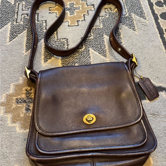 Coach | Bags | Coach Classic Vintage Rambler Legacy Brown Leather ...